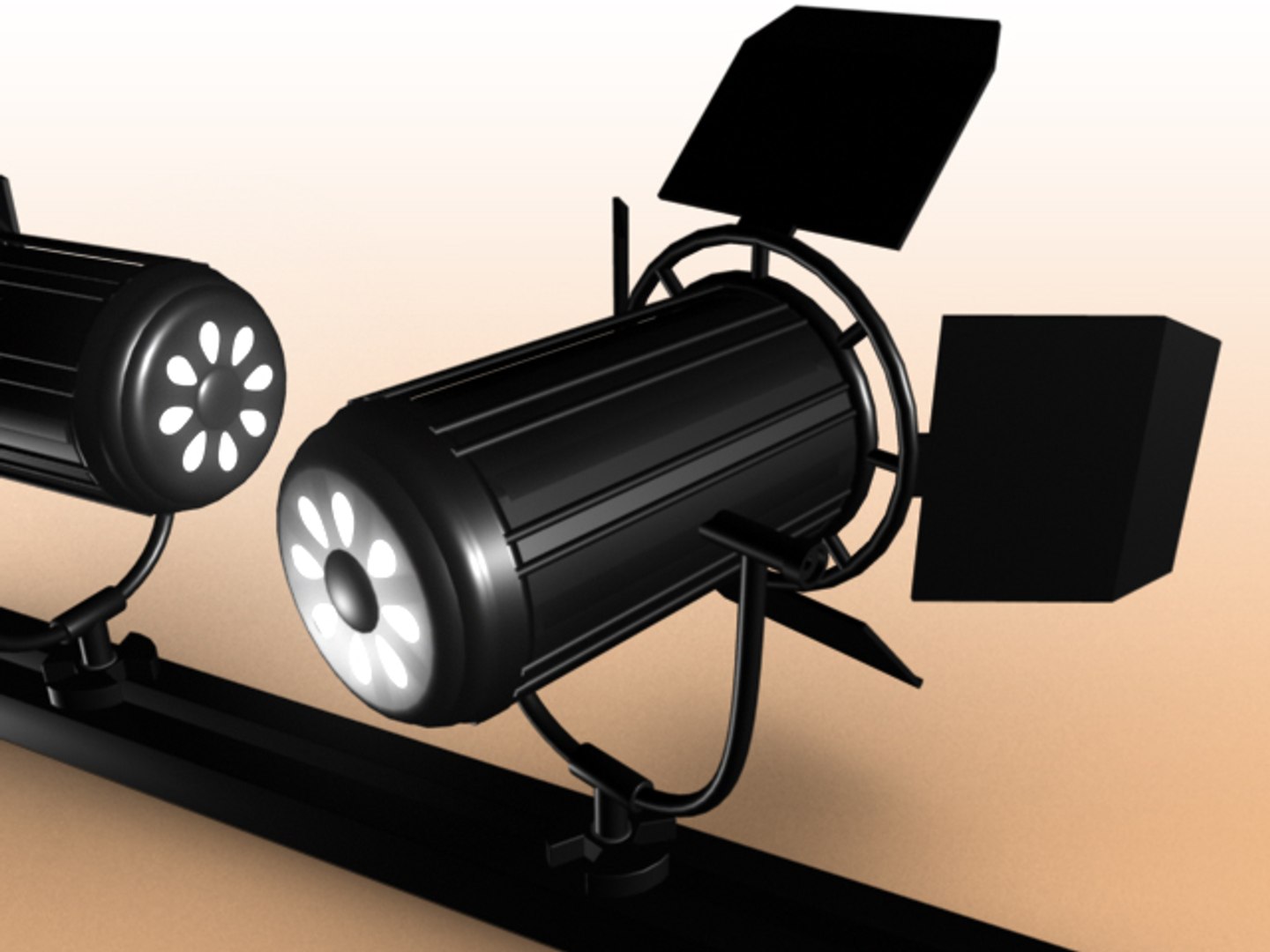 3d Model Stage Lighting Track