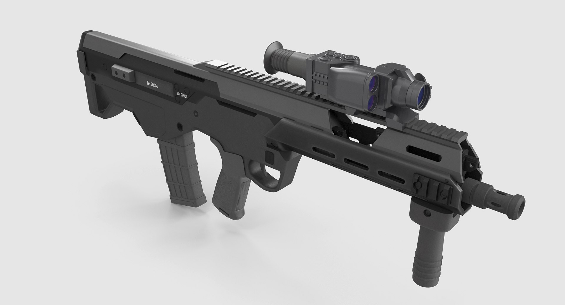 Msbs Assault Rifle 3D Model - TurboSquid 1242607