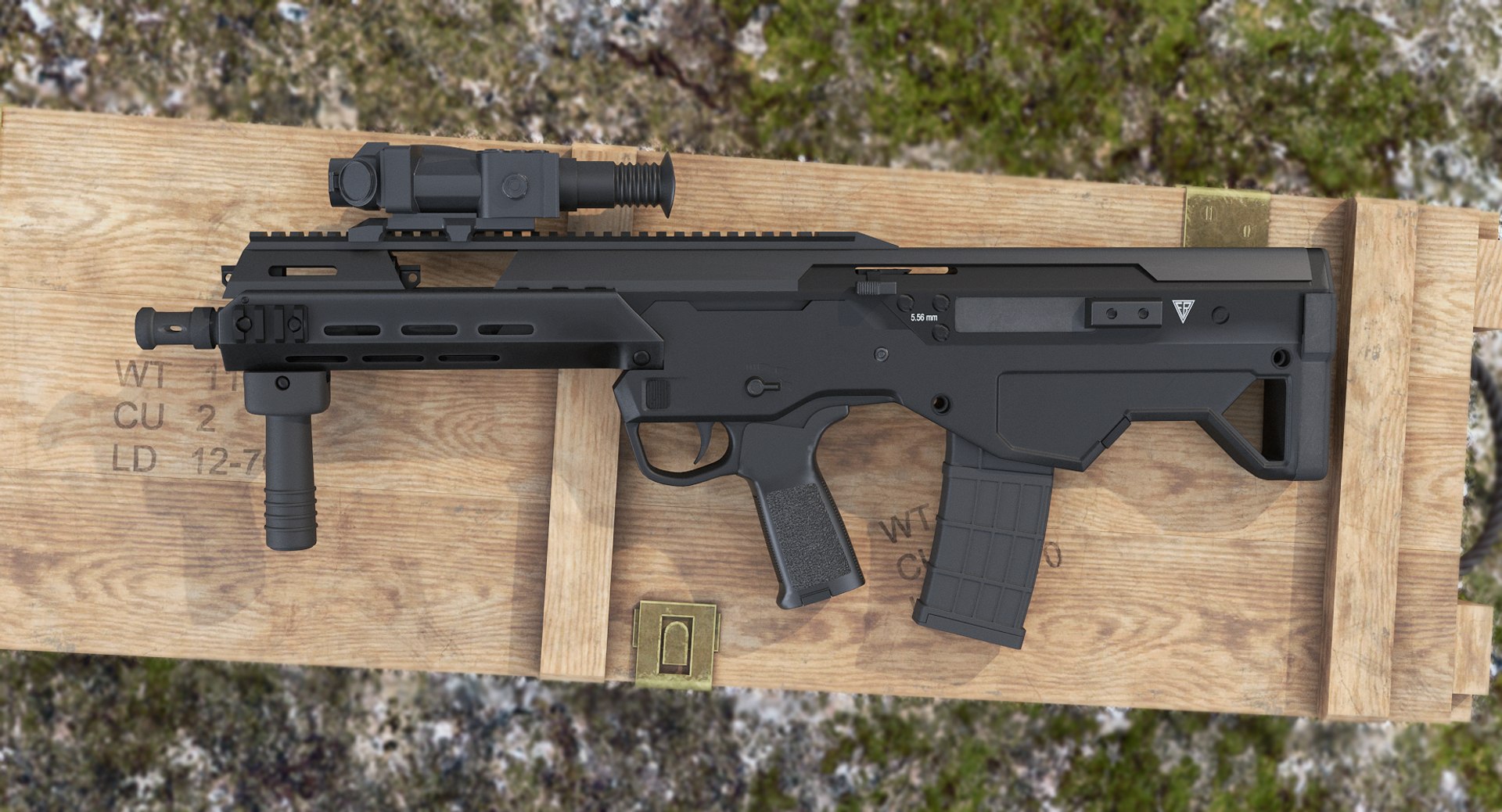 Msbs Assault Rifle 3D Model - TurboSquid 1242607