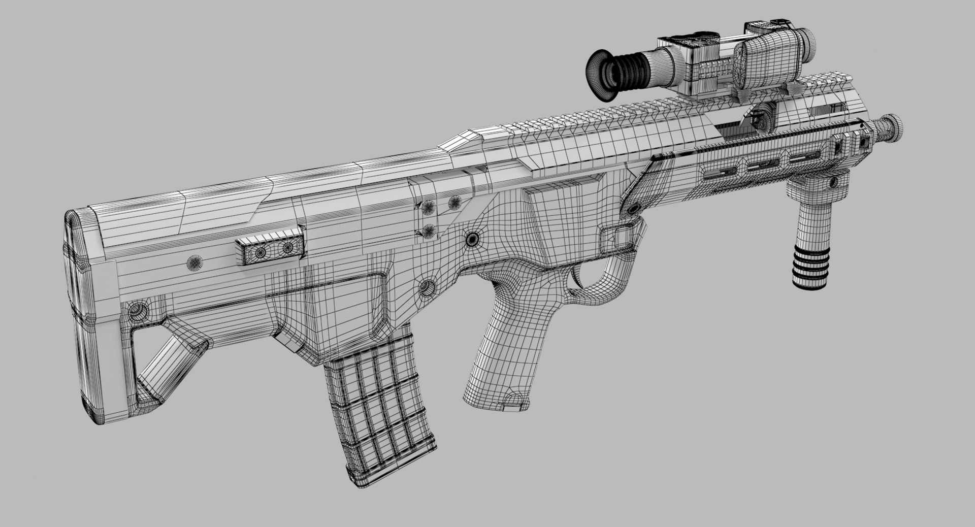 Msbs Assault Rifle 3D Model - TurboSquid 1242607