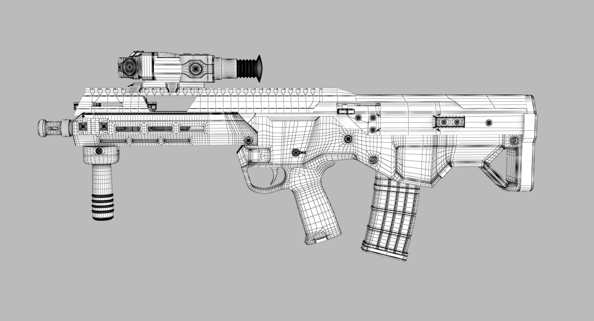 Msbs Assault Rifle 3D Model - TurboSquid 1242607