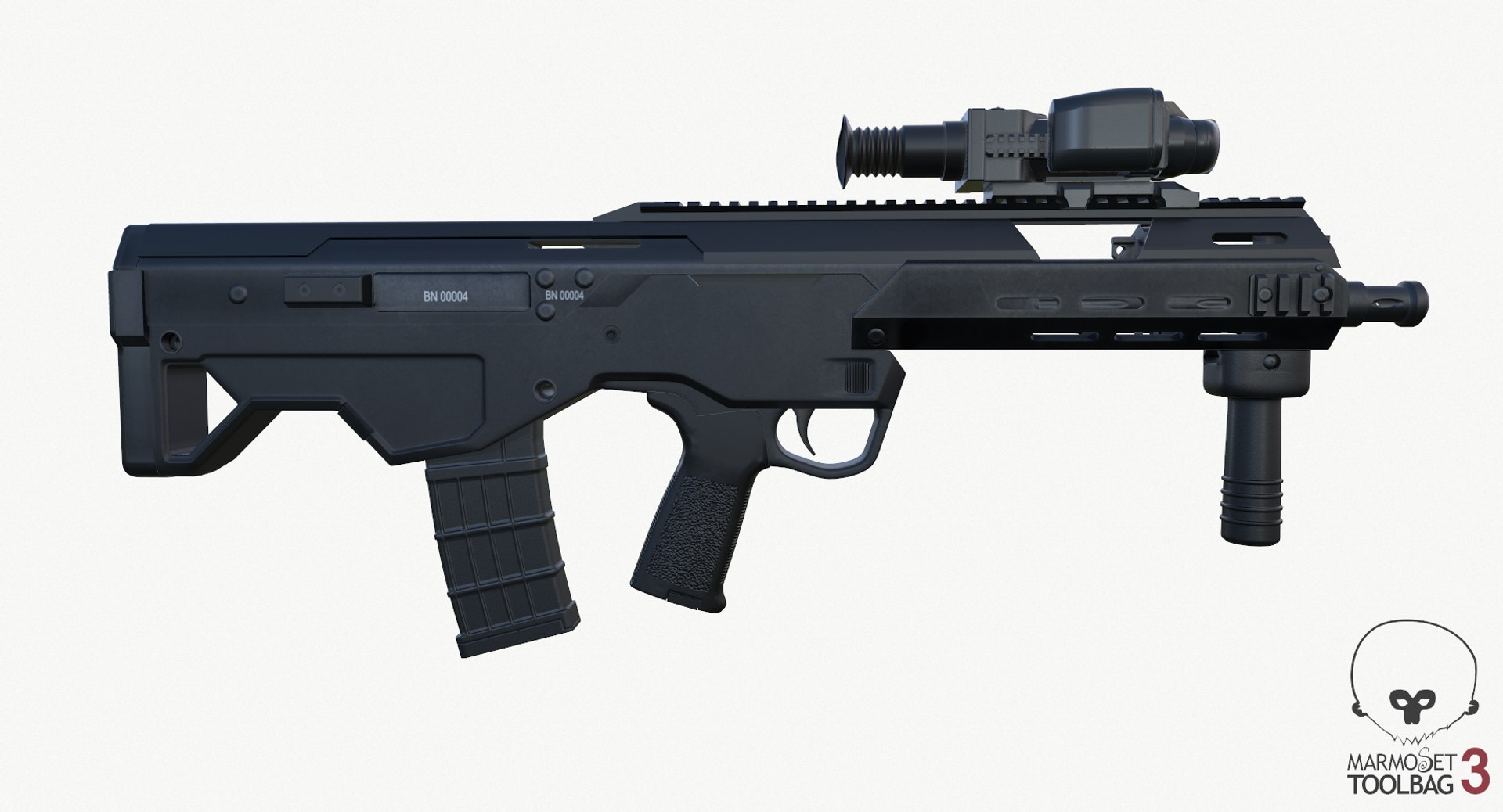 Msbs Assault Rifle 3D Model - TurboSquid 1242607