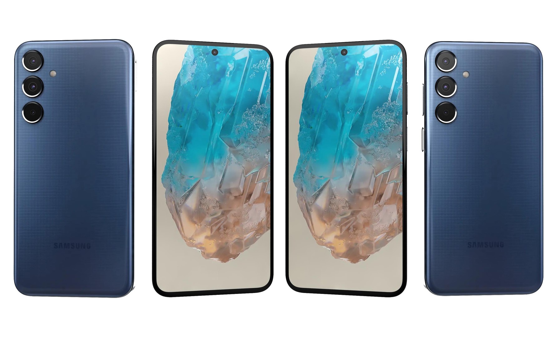 3D Samsung Galaxy M35 All Colors Model - TurboSquid 2239247