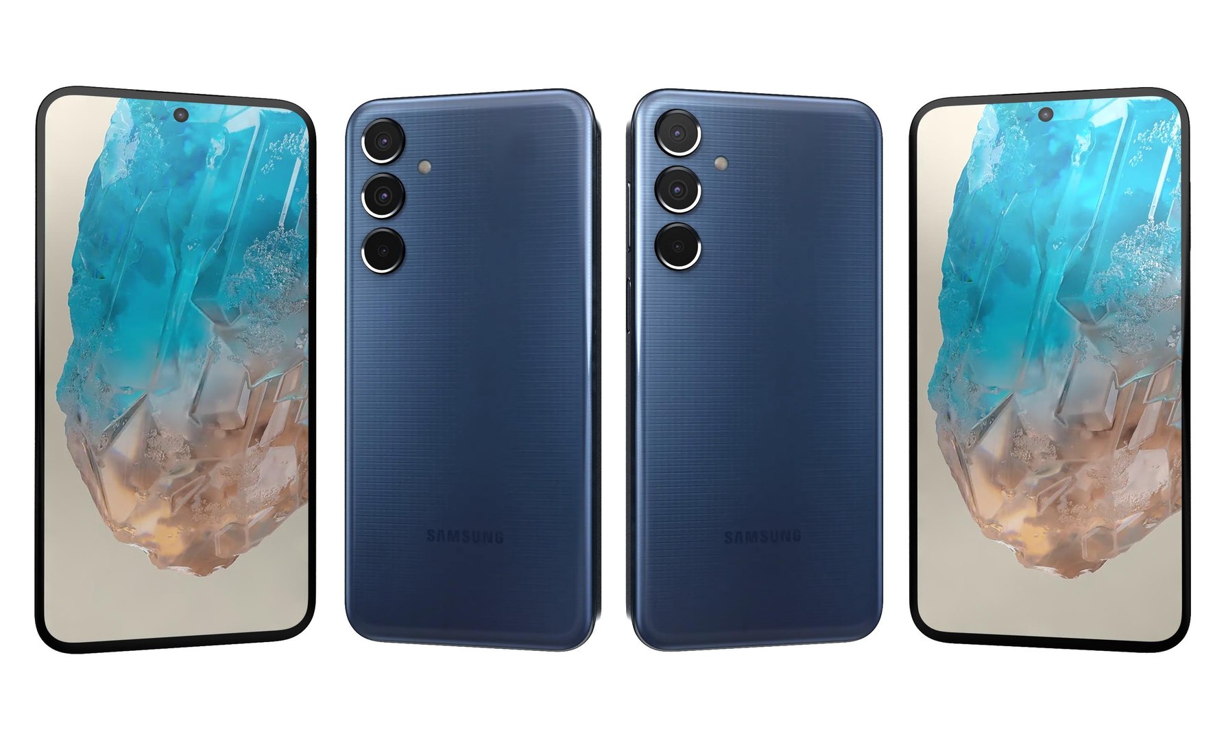 3D Samsung Galaxy M35 All Colors Model - TurboSquid 2239247