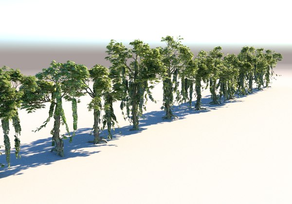 modelo 3d Animated Jungle Tree Pack 20 - TurboSquid 2087490