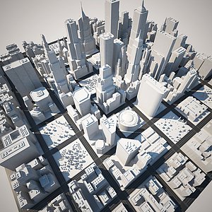 Cityscape Modular City Big 3D Model - TurboSquid 1226584