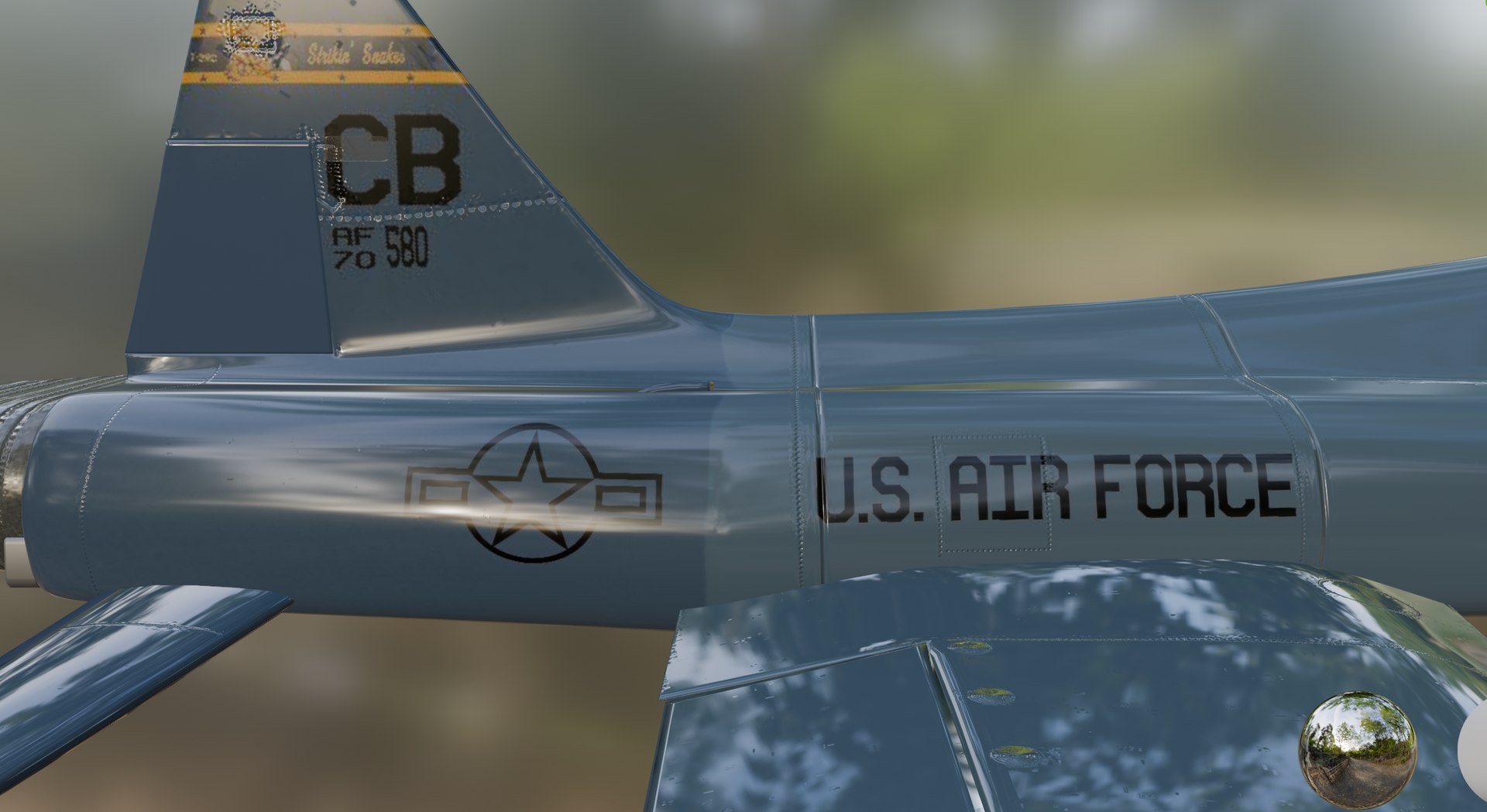 T-38 Talon Trainer Jet 3D Model - TurboSquid 2224761