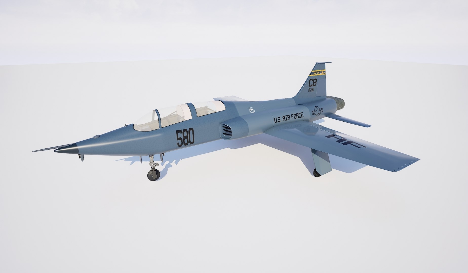T-38 Talon Trainer Jet 3D Model - TurboSquid 2224761