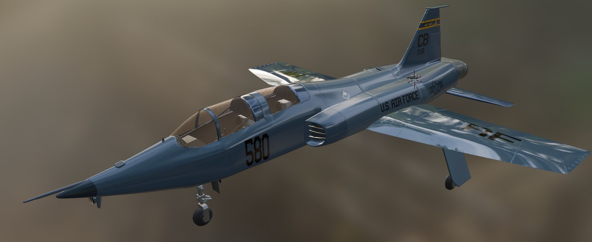 T-38 Talon Trainer Jet 3D Model - TurboSquid 2224761