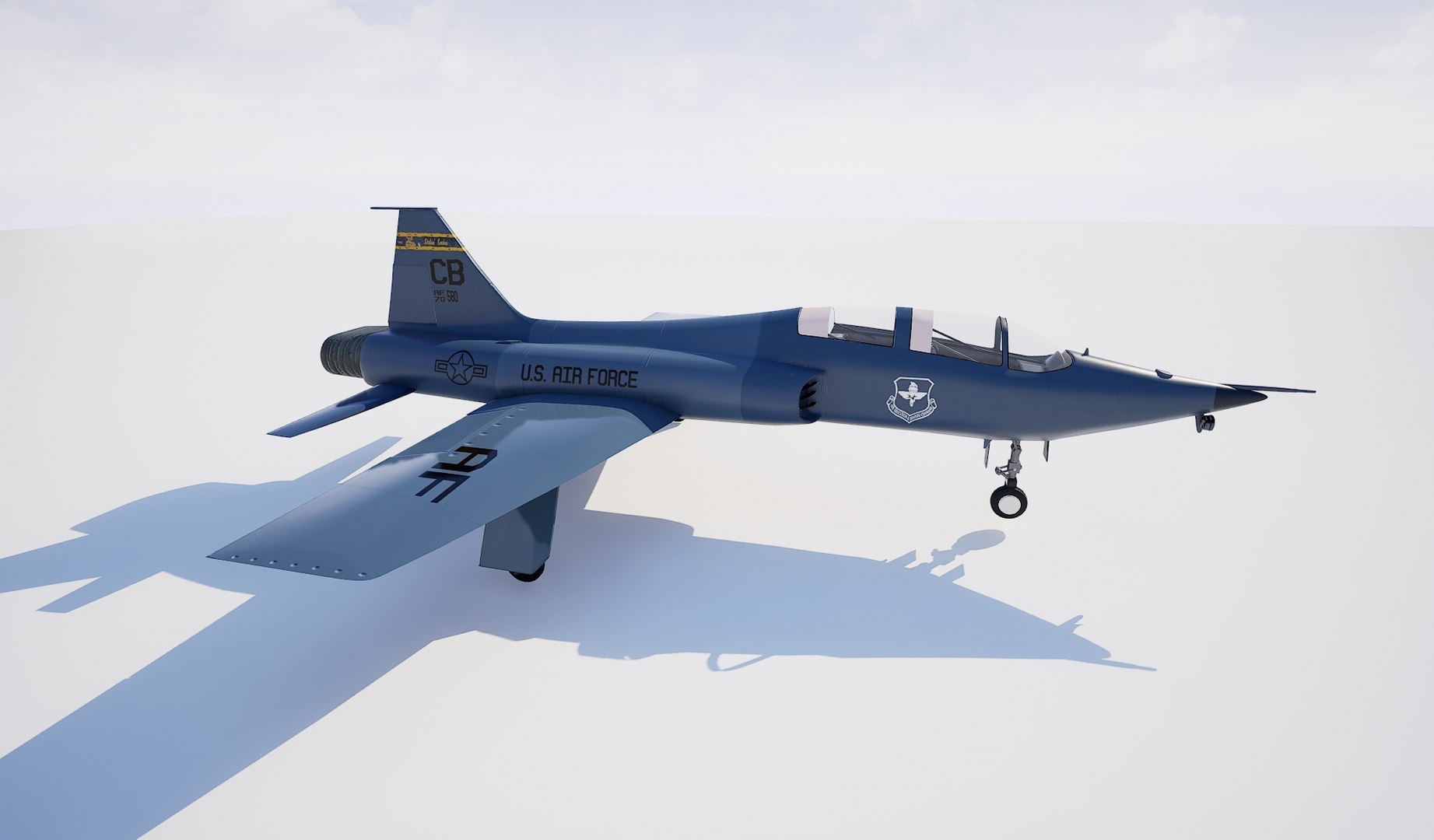 T-38 Talon Trainer Jet 3D Model - TurboSquid 2224761