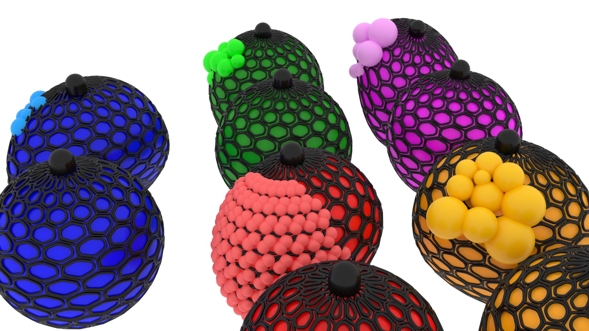 3D Squish Balls In Net - TurboSquid 1825922