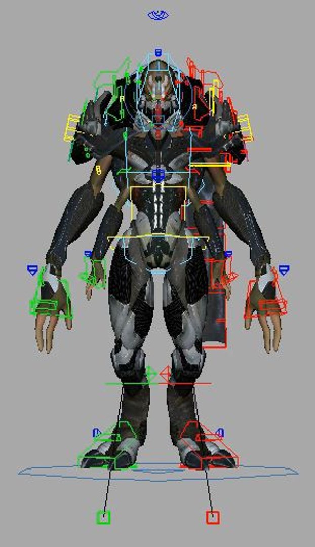 3d model rig 2014 animation