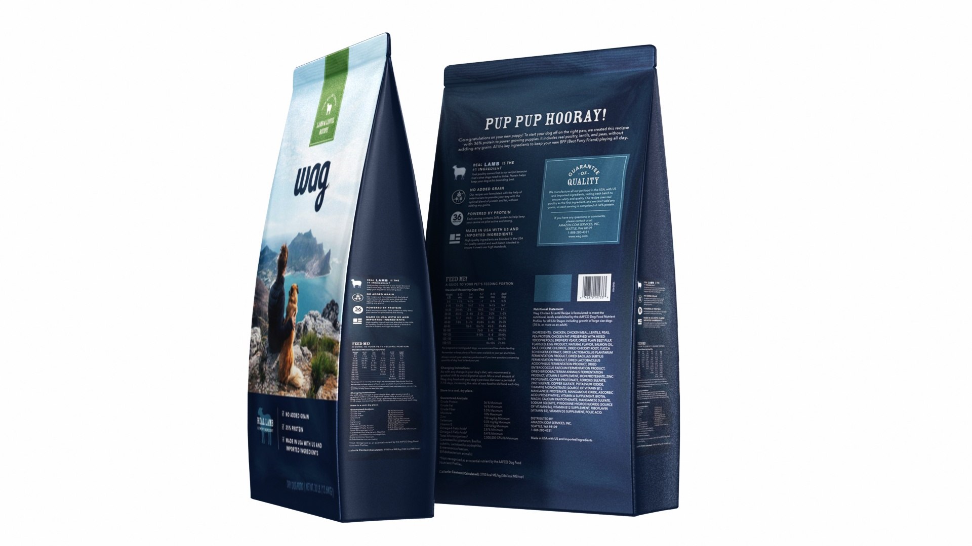 Wag Dog Food Collection 3D Model - TurboSquid 1730847