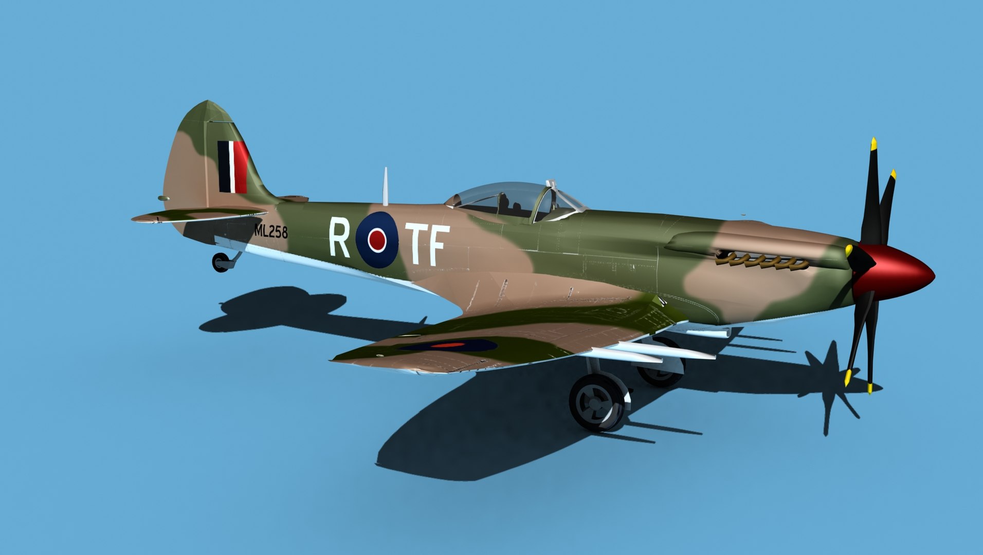 Supermarine Spitfire Mk XXIII V04 3D Model - TurboSquid 1926323