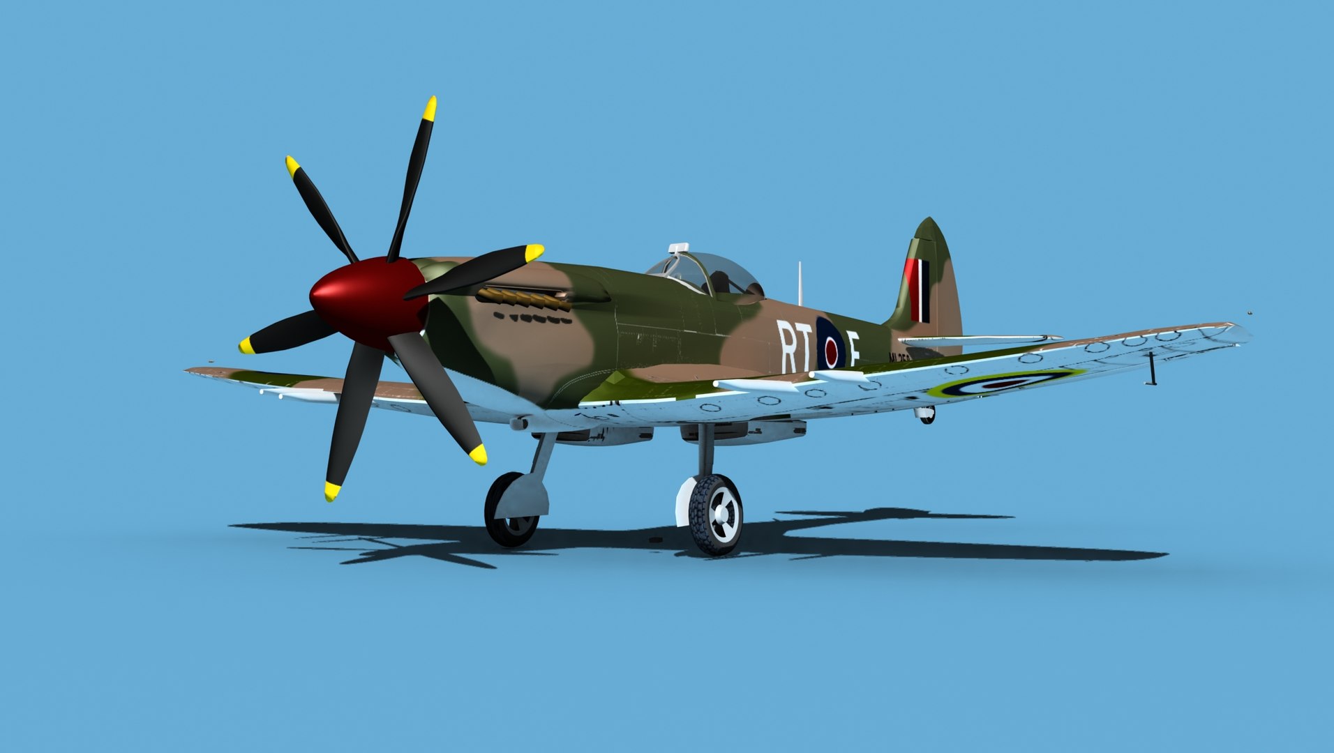 Supermarine Spitfire Mk XXIII V04 3D Model - TurboSquid 1926323