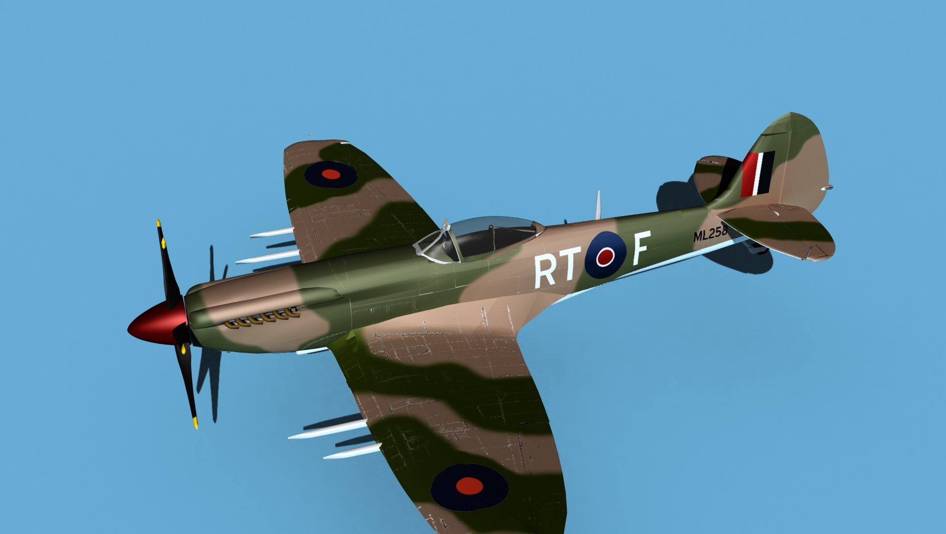 Supermarine Spitfire Mk XXIII V04 3D Model - TurboSquid 1926323