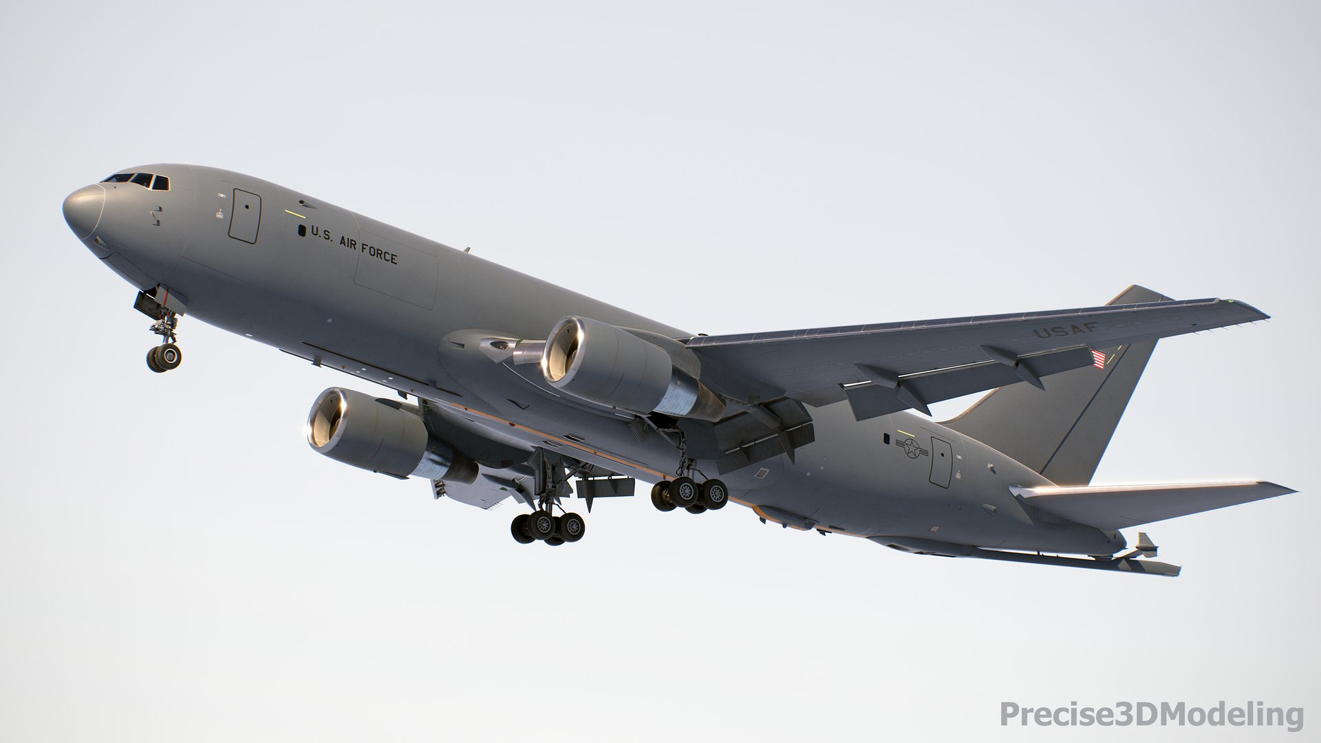 Boeing KC-46 Pegasus Tanker Advanced Aerial Refueler 3D - TurboSquid ...