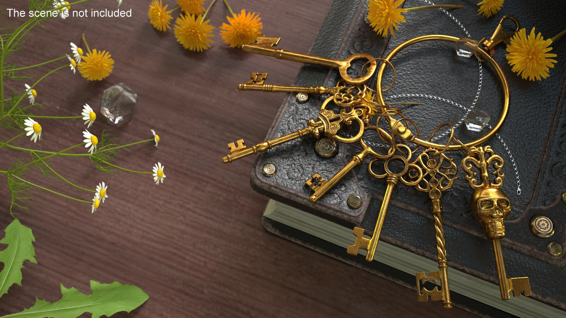 3D Skeleton Keys Bunch Gold Model - TurboSquid 2248093
