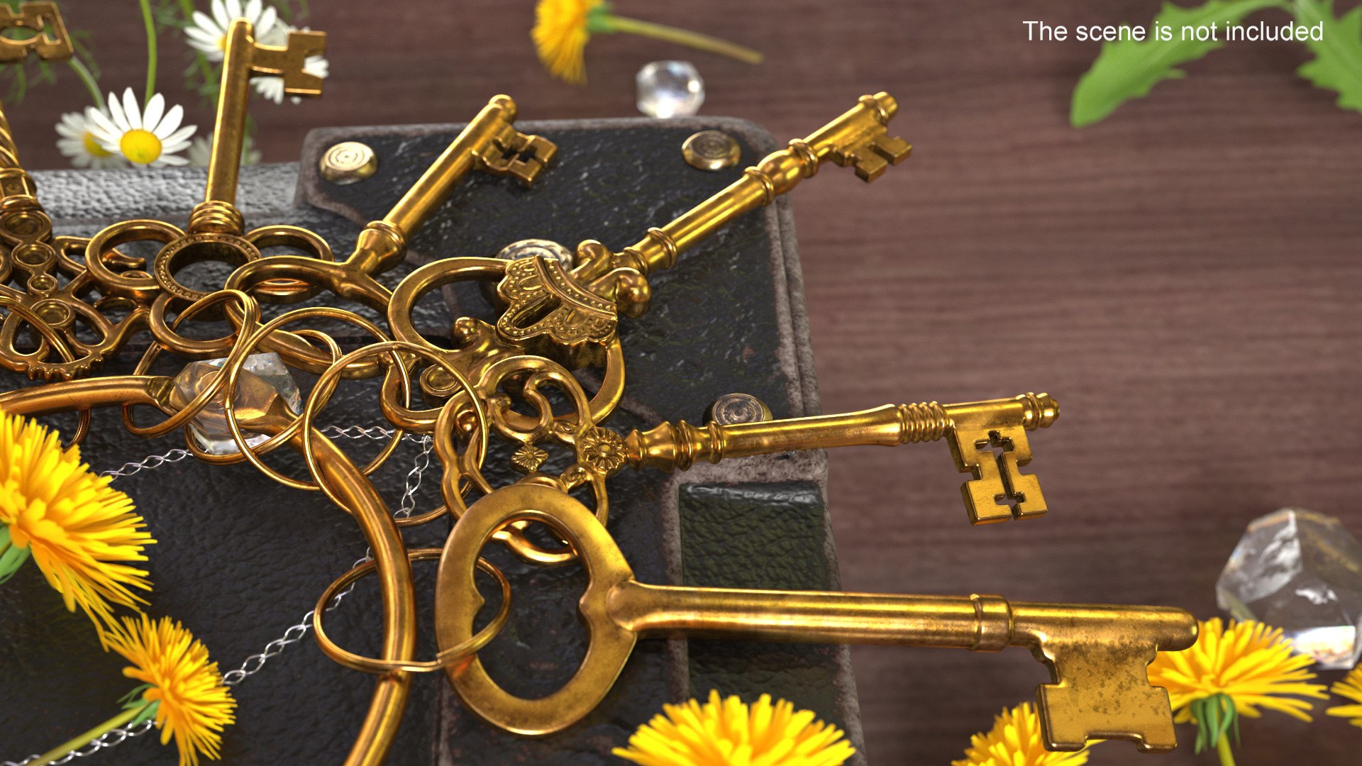 3D Skeleton Keys Bunch Gold Model - TurboSquid 2248093