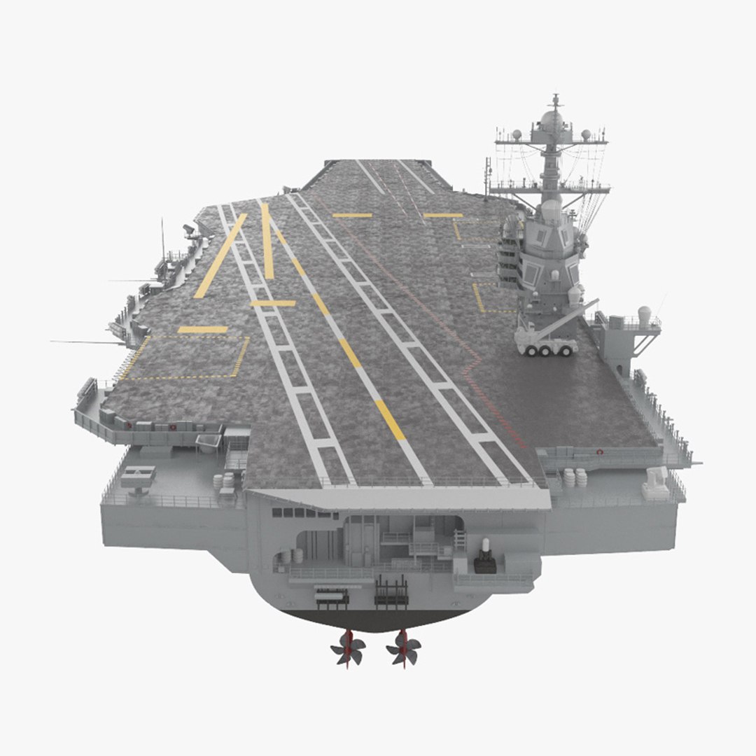 Gerald R. Ford-class aircraft carrier 3D model - TurboSquid 1958644