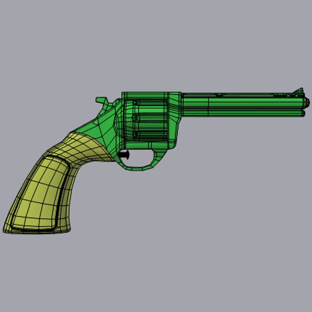 3d Revolver Model