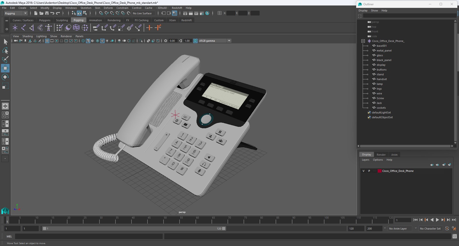 Cisco Office Desk Phone 3D Model - TurboSquid 2279306