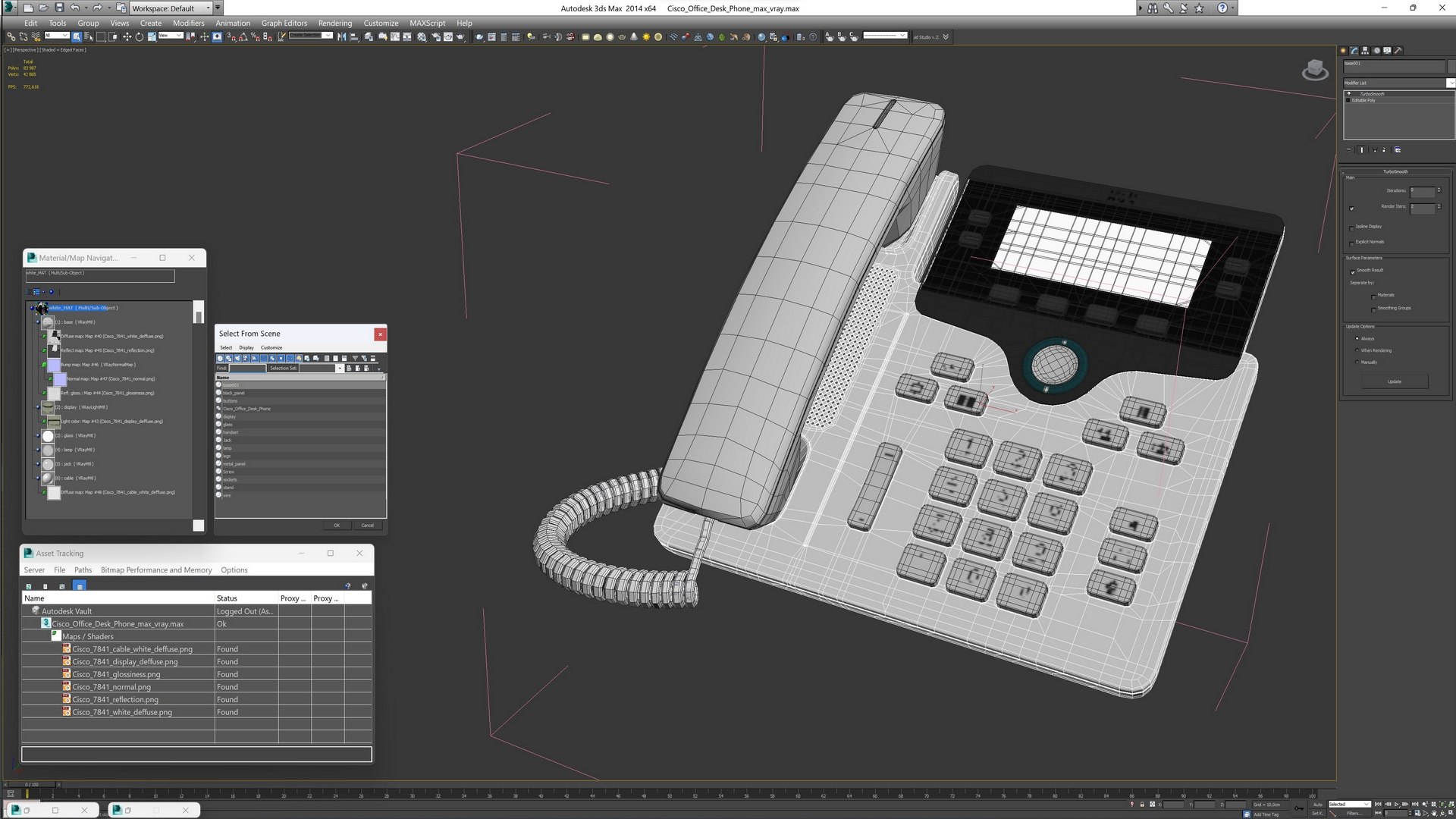 Cisco Office Desk Phone 3D Model - TurboSquid 2279306