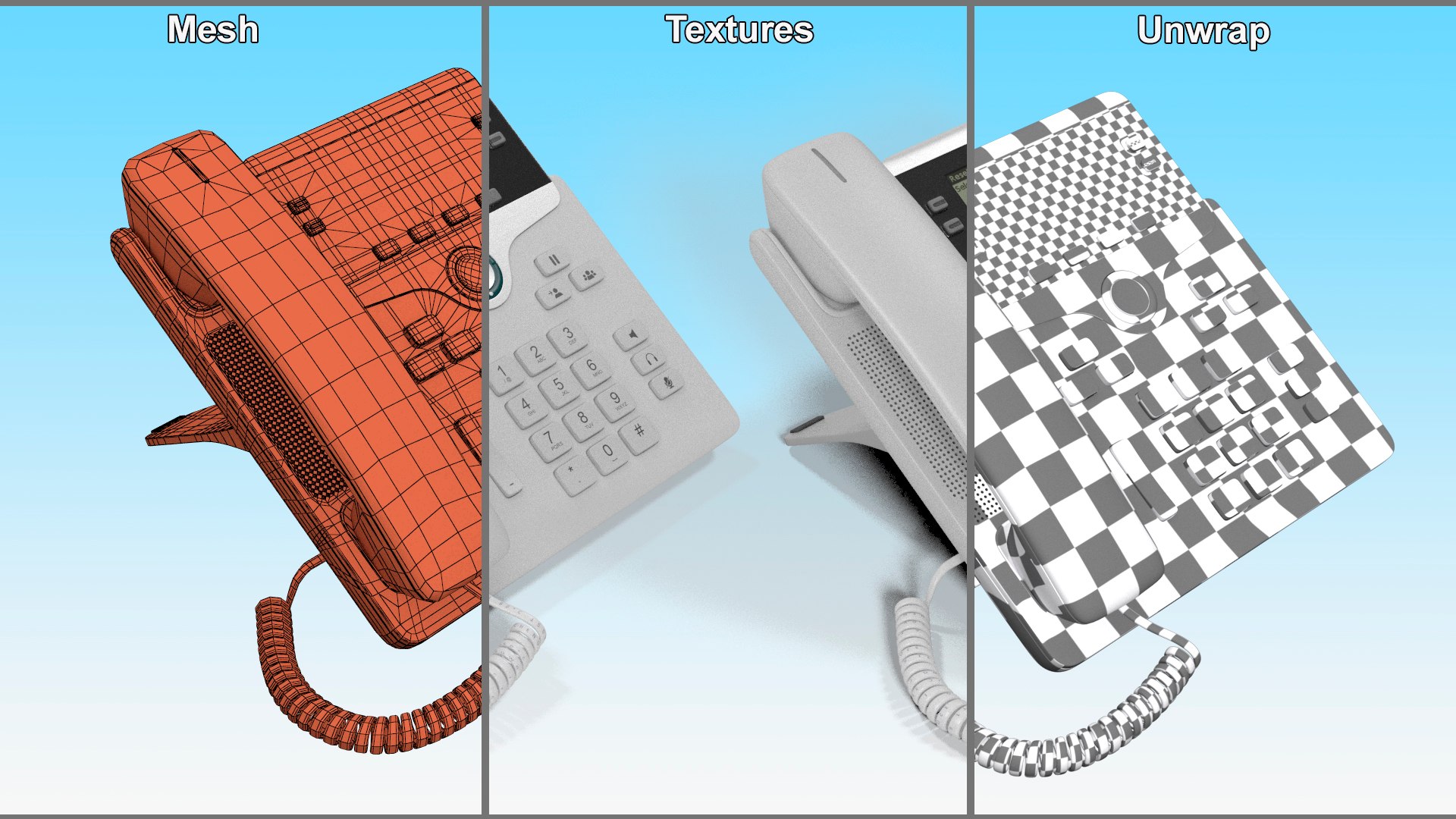 Cisco Office Desk Phone 3D Model - TurboSquid 2279306