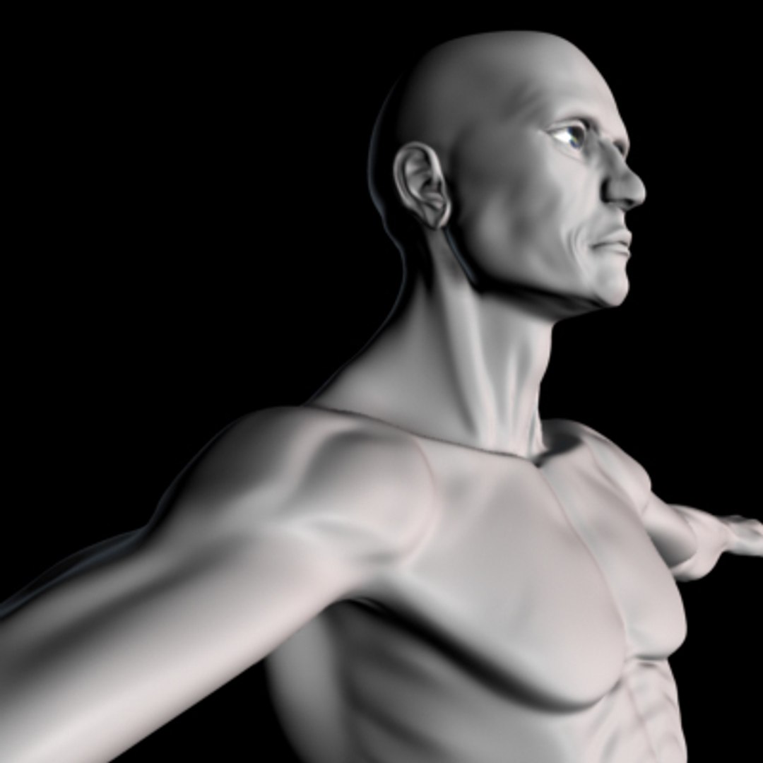 Polygonal Realistic Male 3d Model