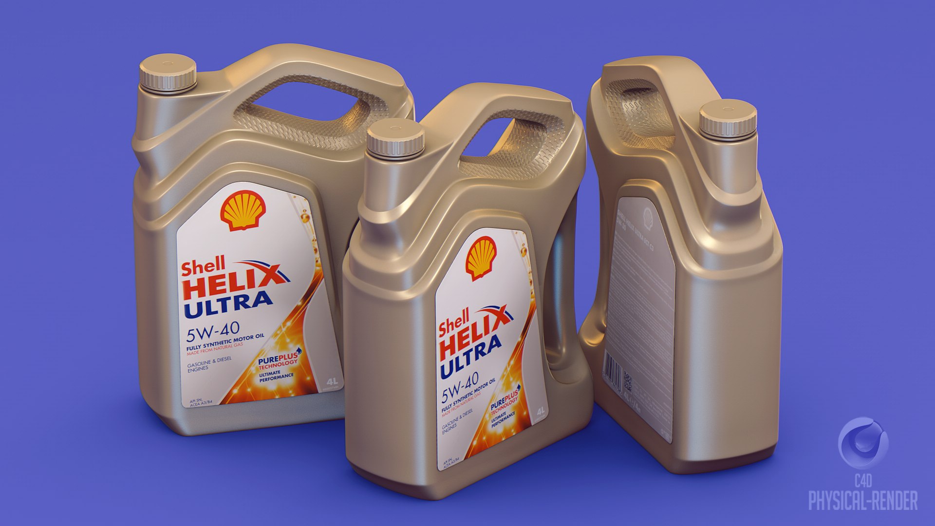Shell Helix Oil Bottle 3D Model - TurboSquid 1549272