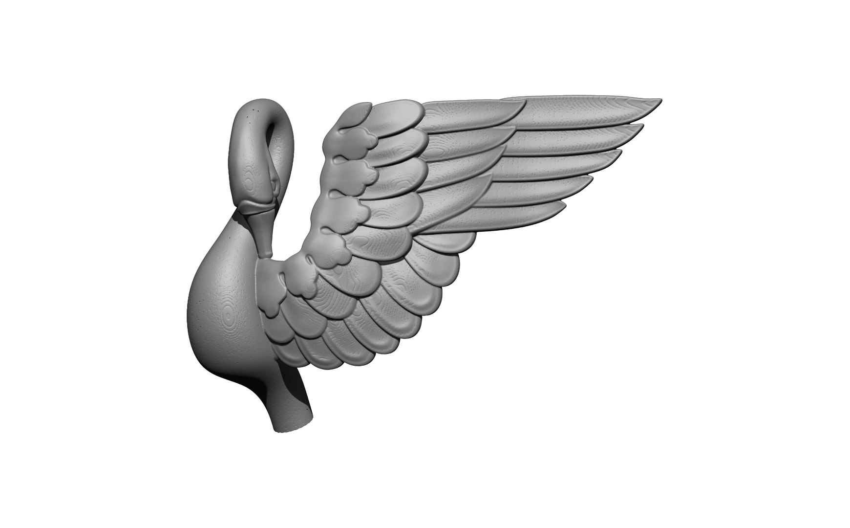 Swan Bird Neck 3D - TurboSquid 2215551