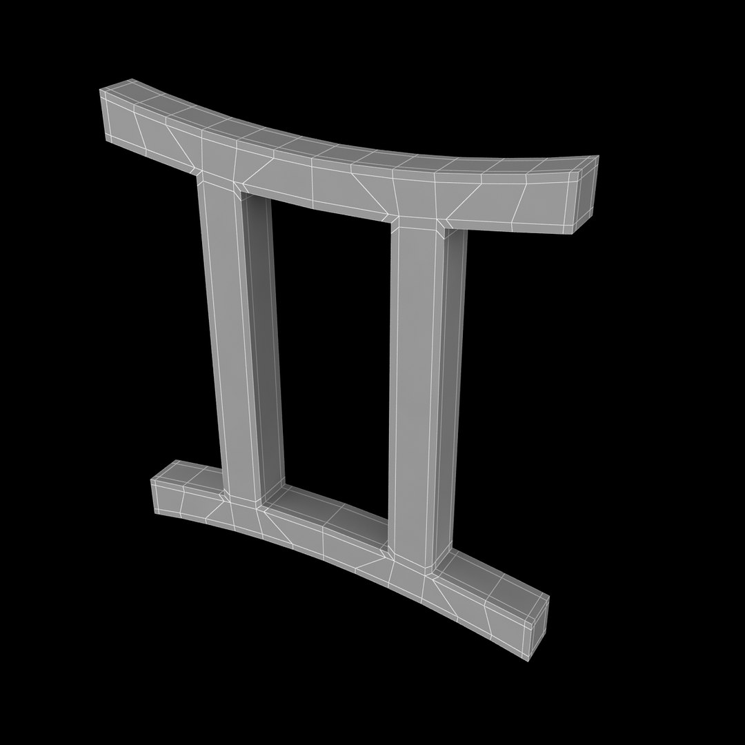 Zodiac Gemini Sign 3d Model