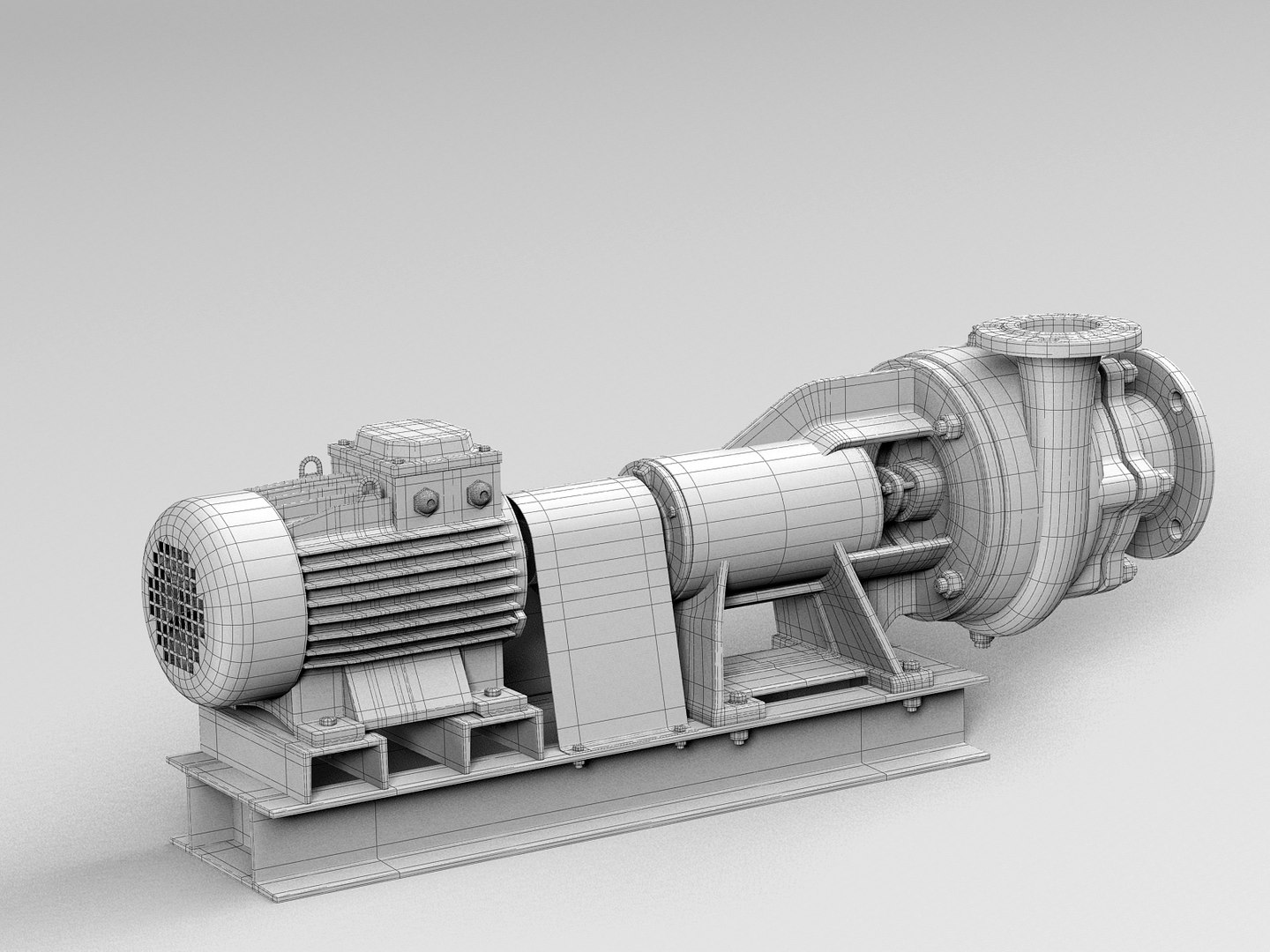 Pump industrial nk 3D model - TurboSquid 1382093