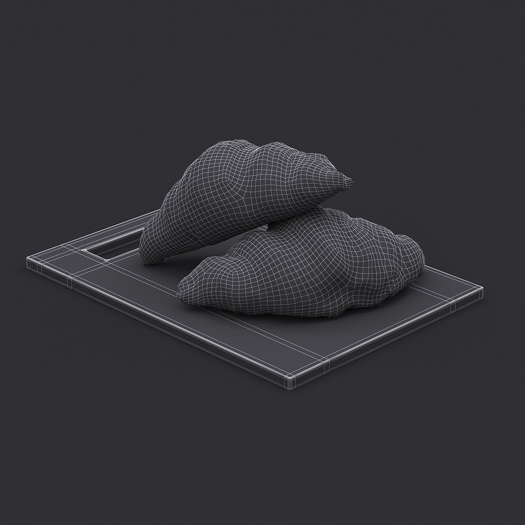 Croissants 3D Model - TurboSquid 2110250