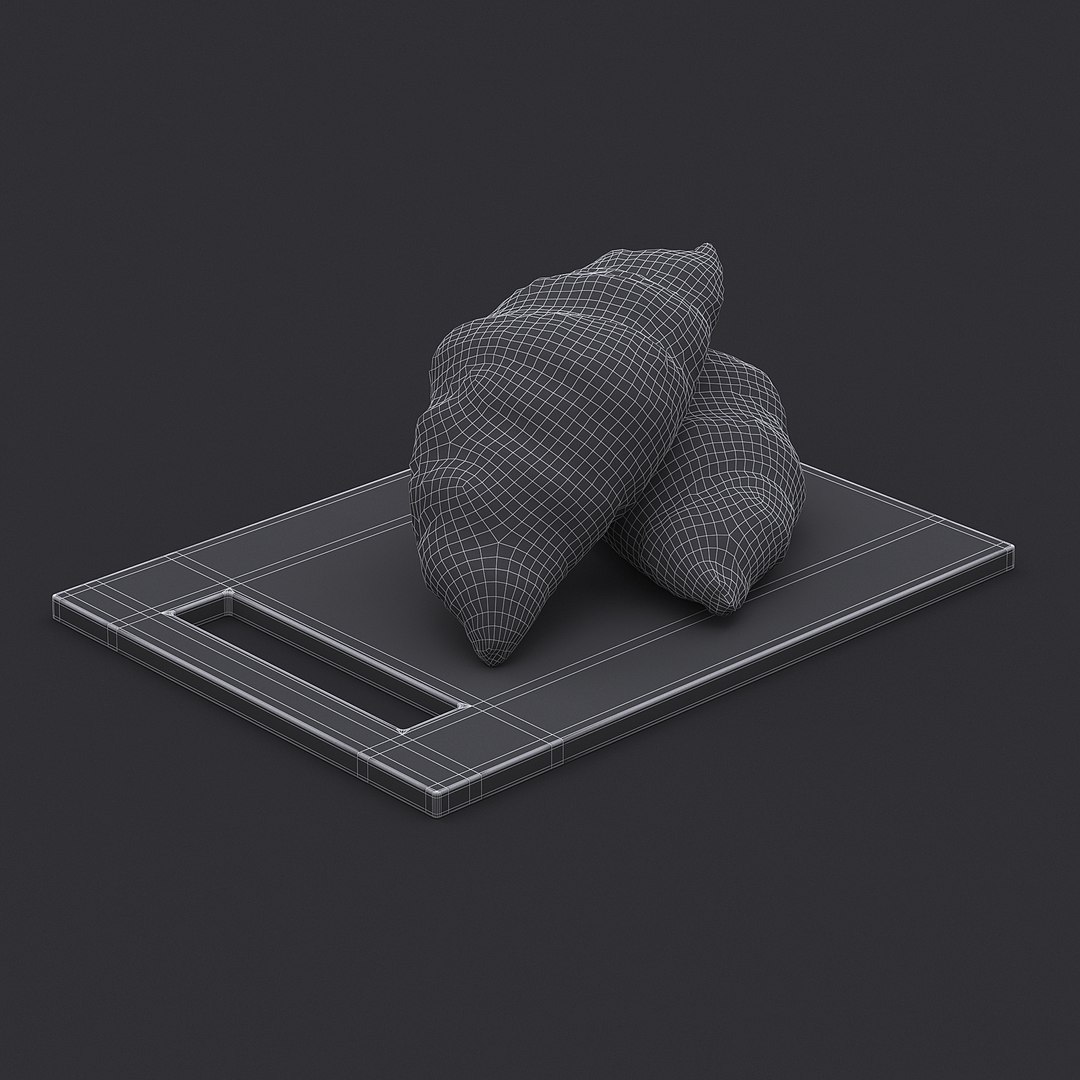 Croissants 3D Model - TurboSquid 2110250