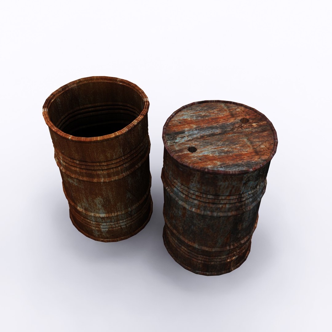 Rusty Barrel 3D Model - TurboSquid 1386976