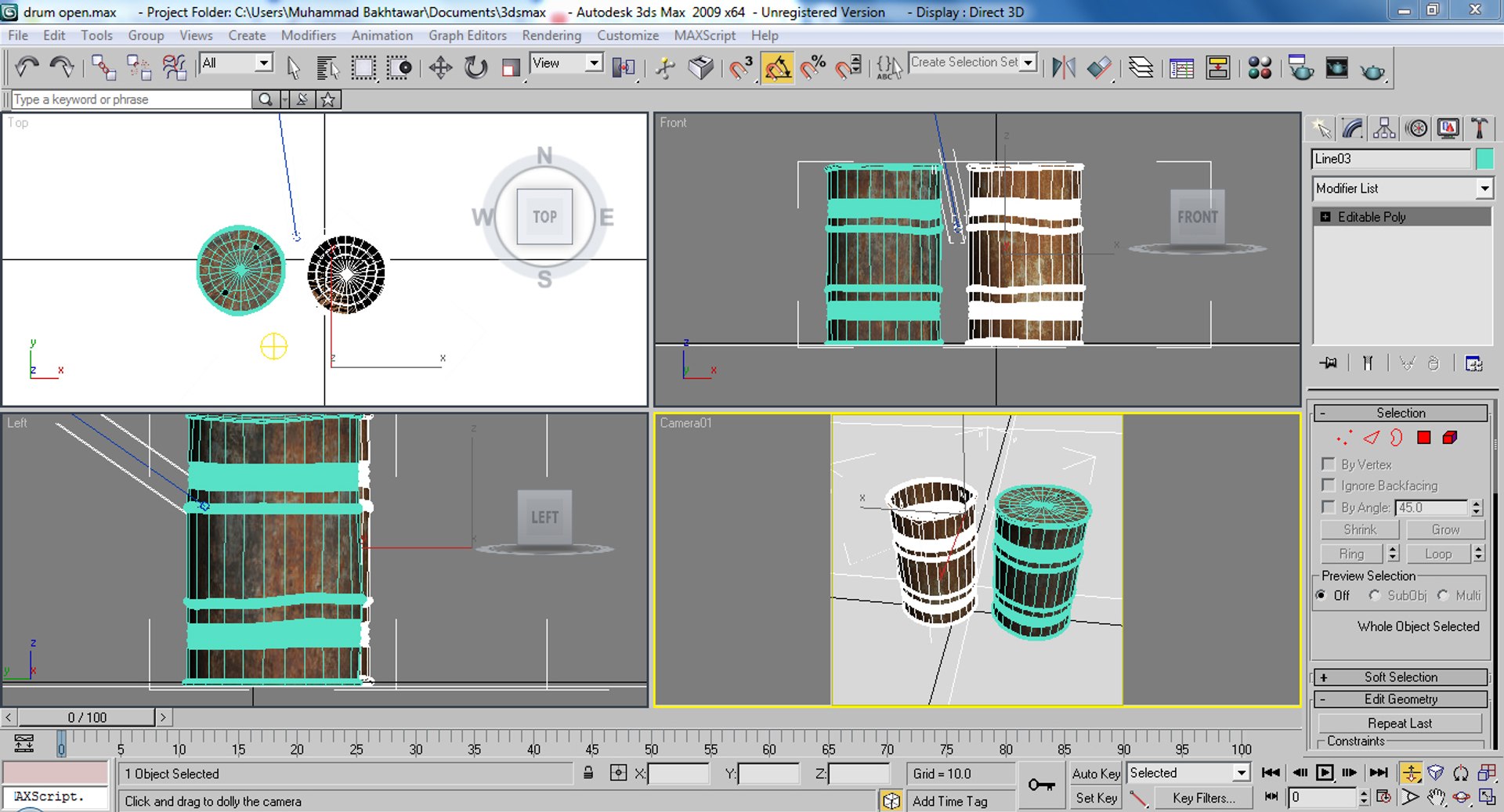 Rusty Barrel 3D Model - TurboSquid 1386976