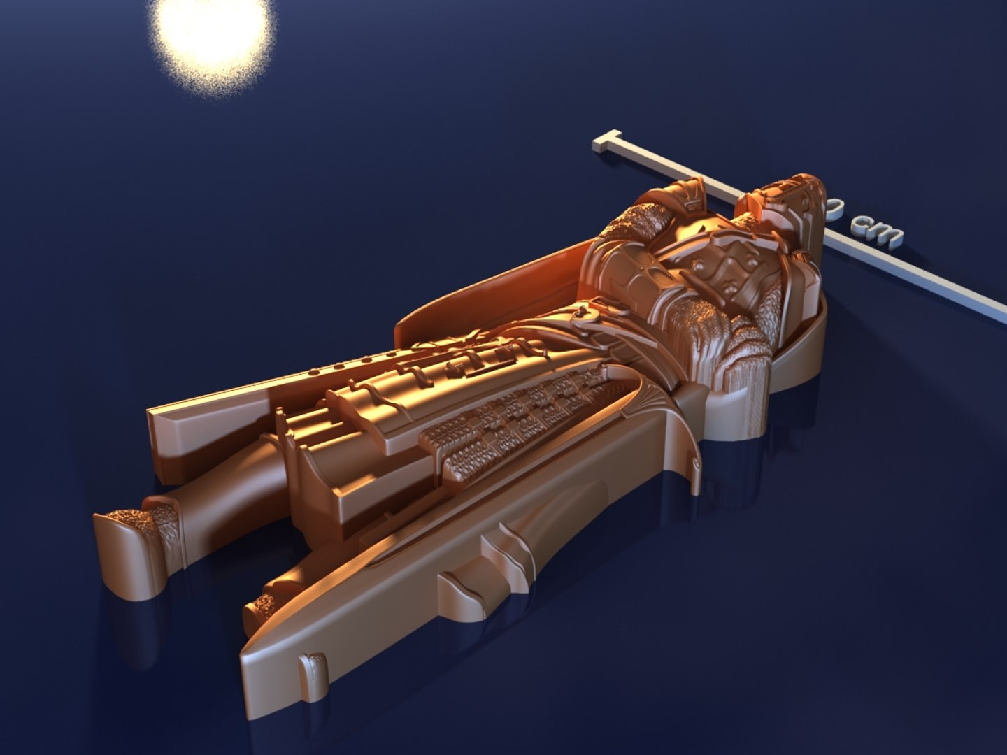 3d Model Knight Mold Gypsum