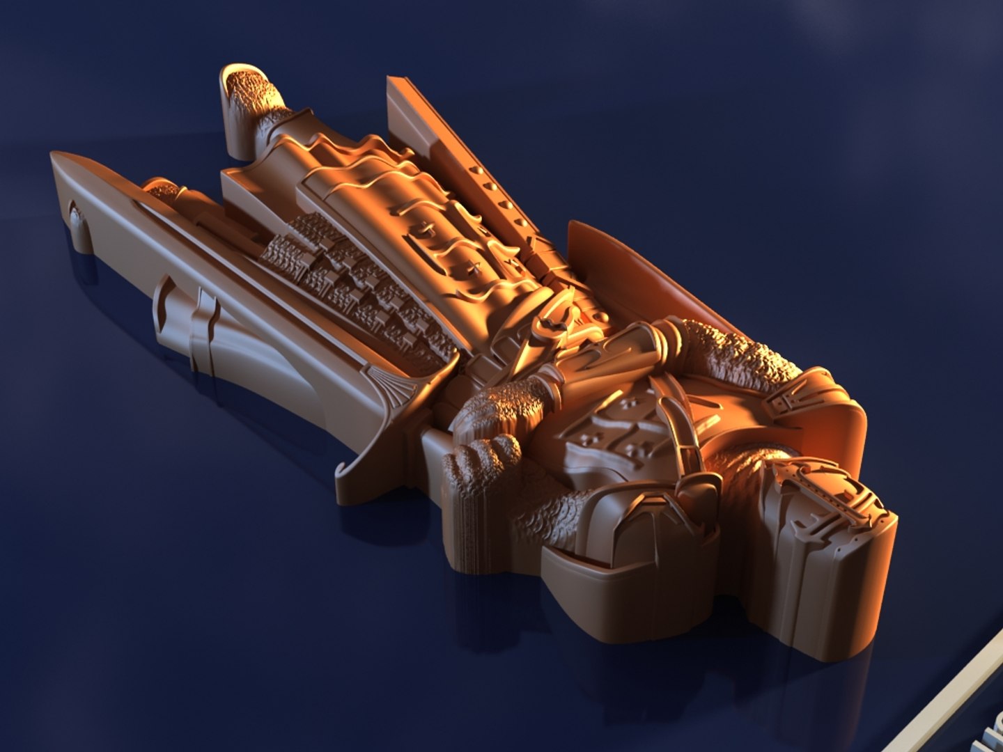 3d Model Knight Mold Gypsum