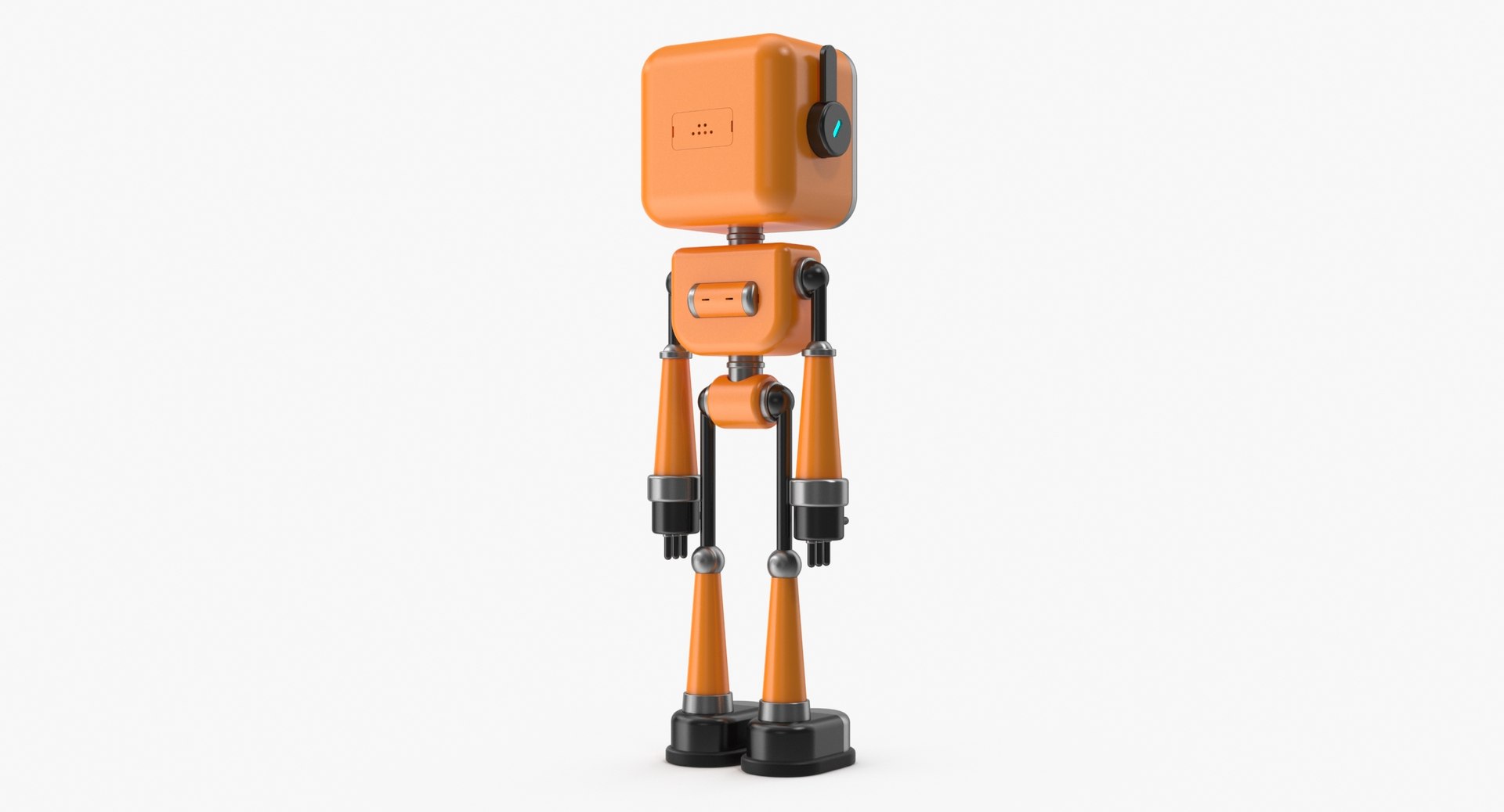 3D Robot 03 Orange - TurboSquid 2044414