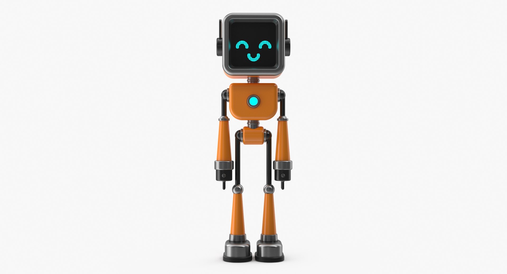 3D Robot 03 Orange - TurboSquid 2044414