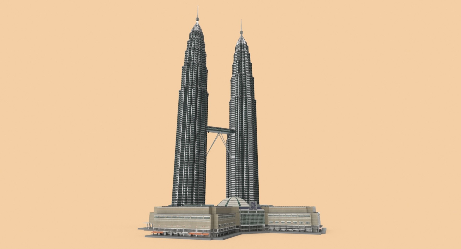 Petronas Towers 3d Max