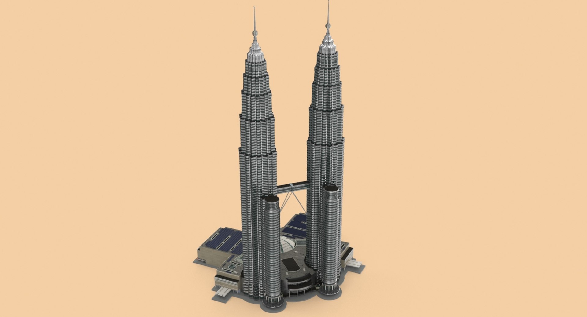 Petronas Towers 3d Max