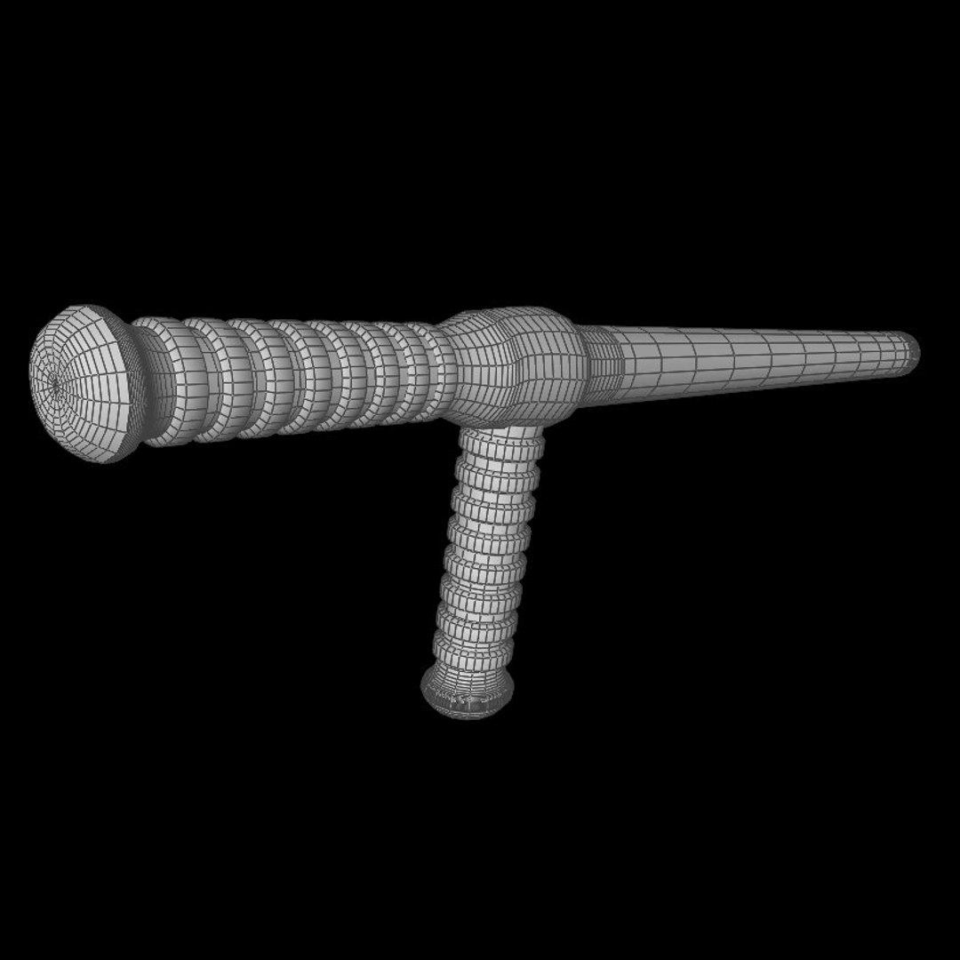 3d Baton Police Model