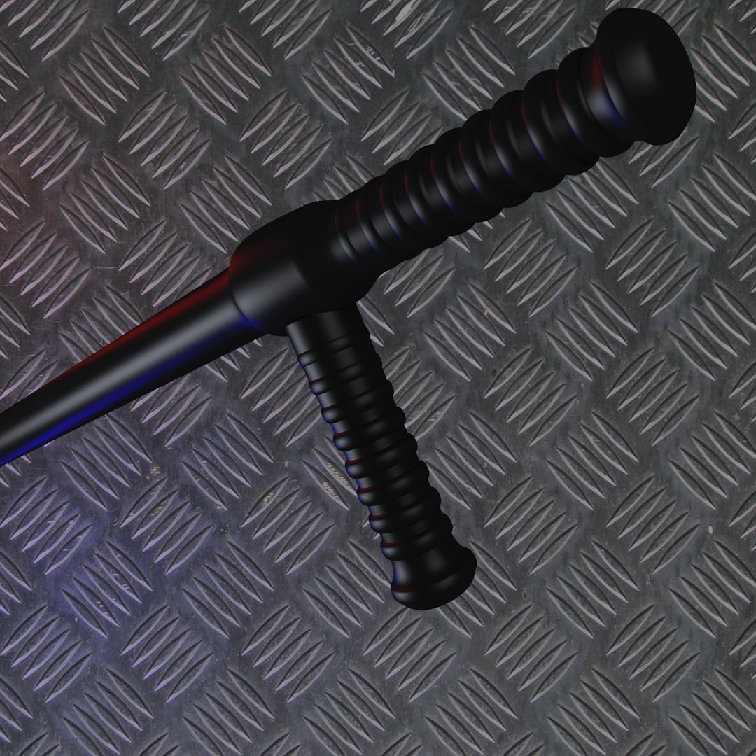 3d Baton Police Model