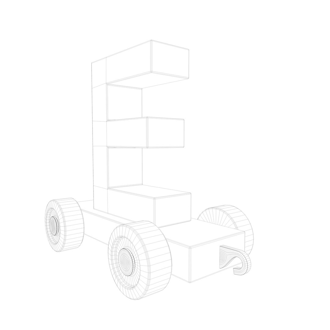 Letter e car 3D model - TurboSquid 1559576