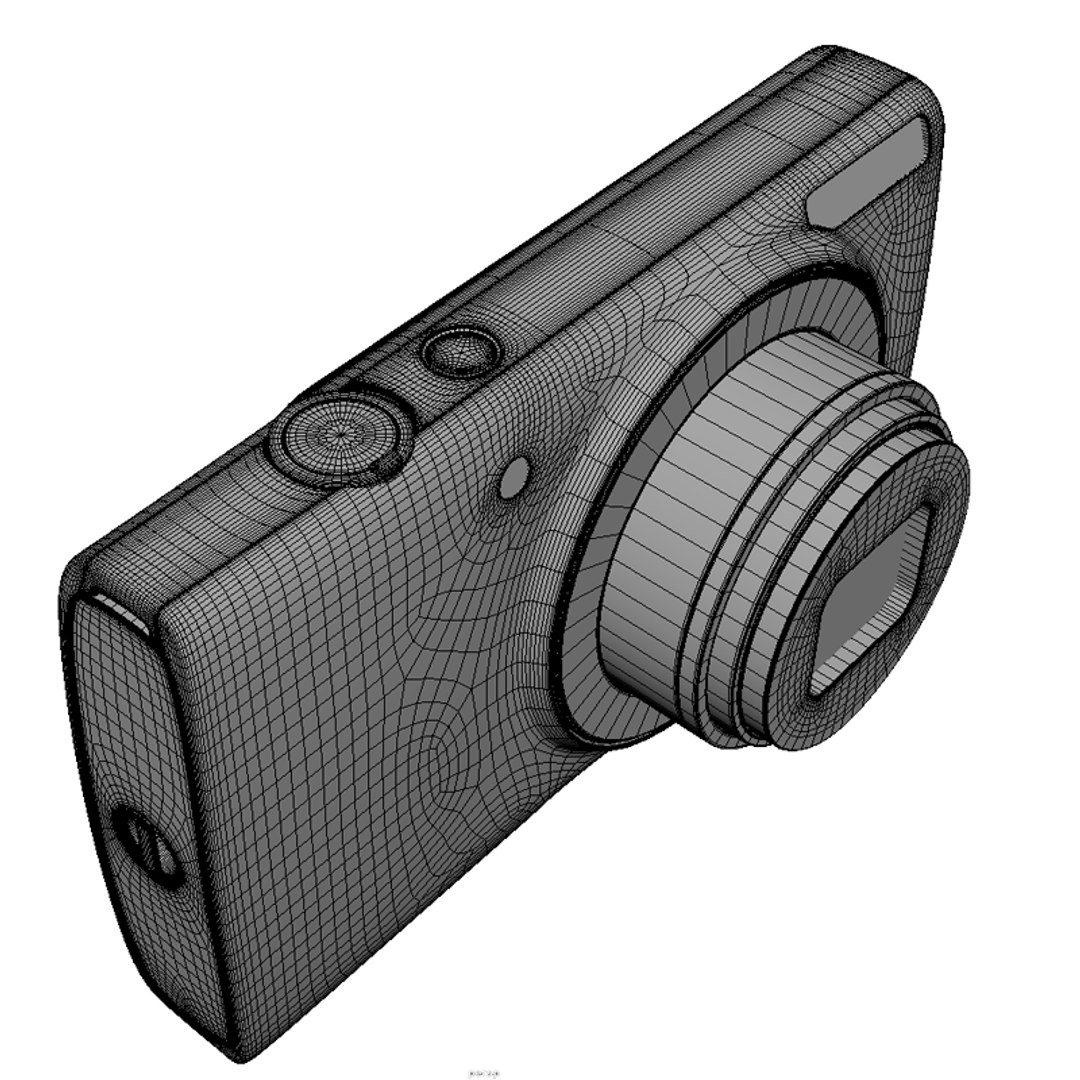 3D Canon Digicam 20 Mp Model - TurboSquid 1318044