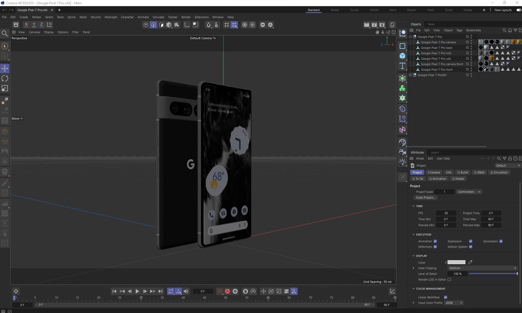 Google Pixel 7 Pro 3D Model - TurboSquid 1980370