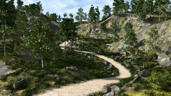 3D rough path - TurboSquid 1259125