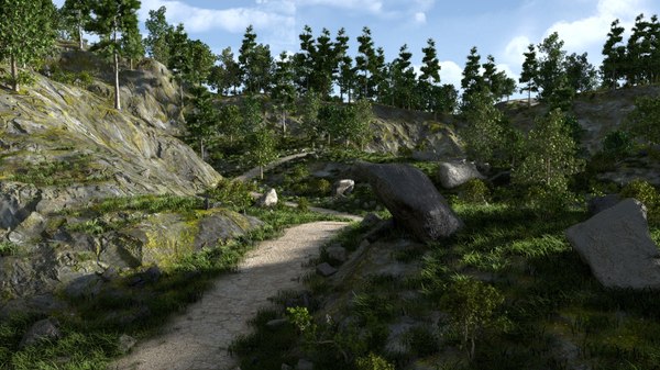 3D rough path - TurboSquid 1259125